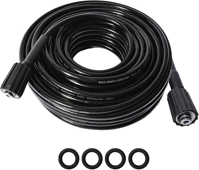Amazon.com : 25FT High Pressure Washer Extension Hose 1/4" inch M22 ...