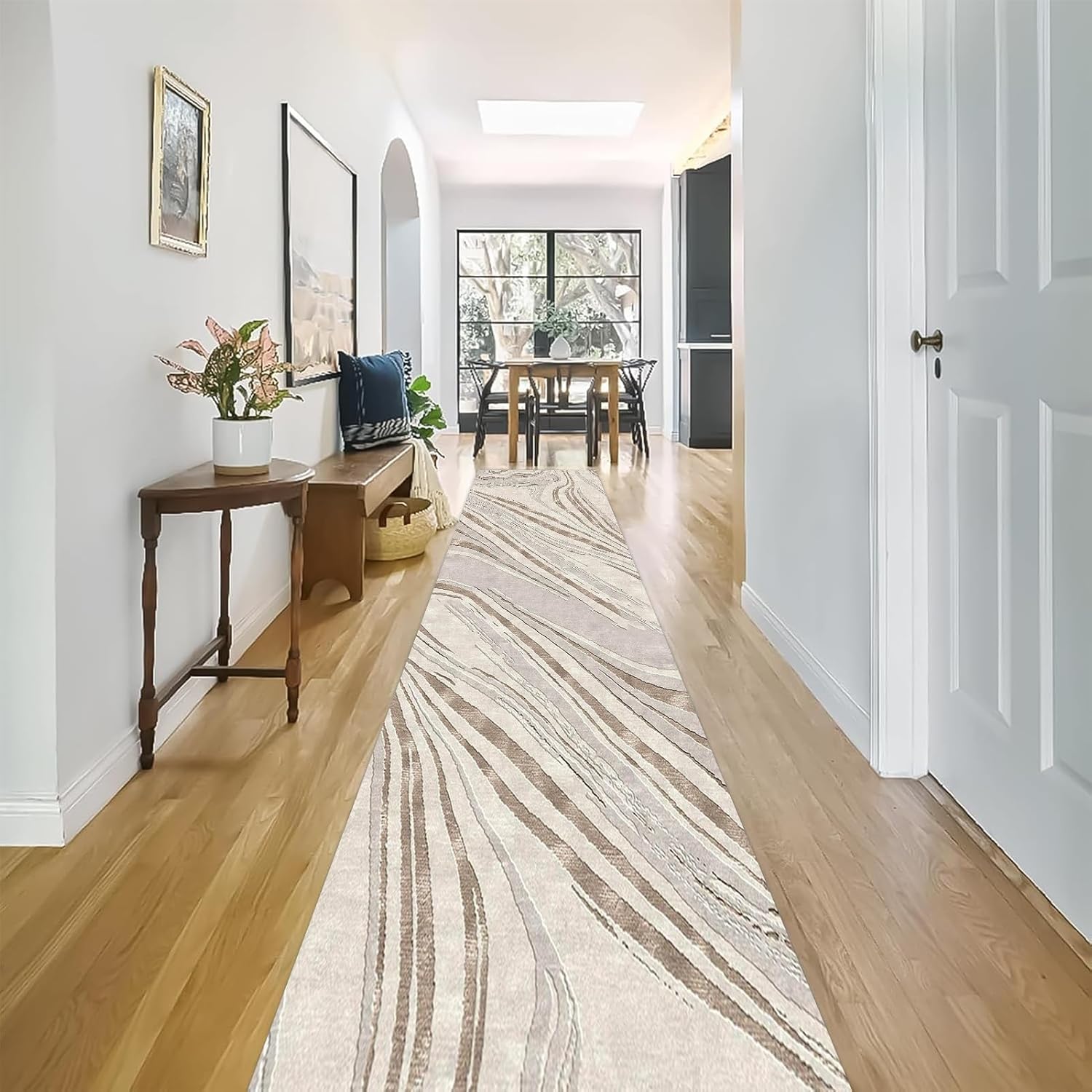 Amazon.com: Yopappol Modern Carpet Runners for Hallways, Sturdy ...