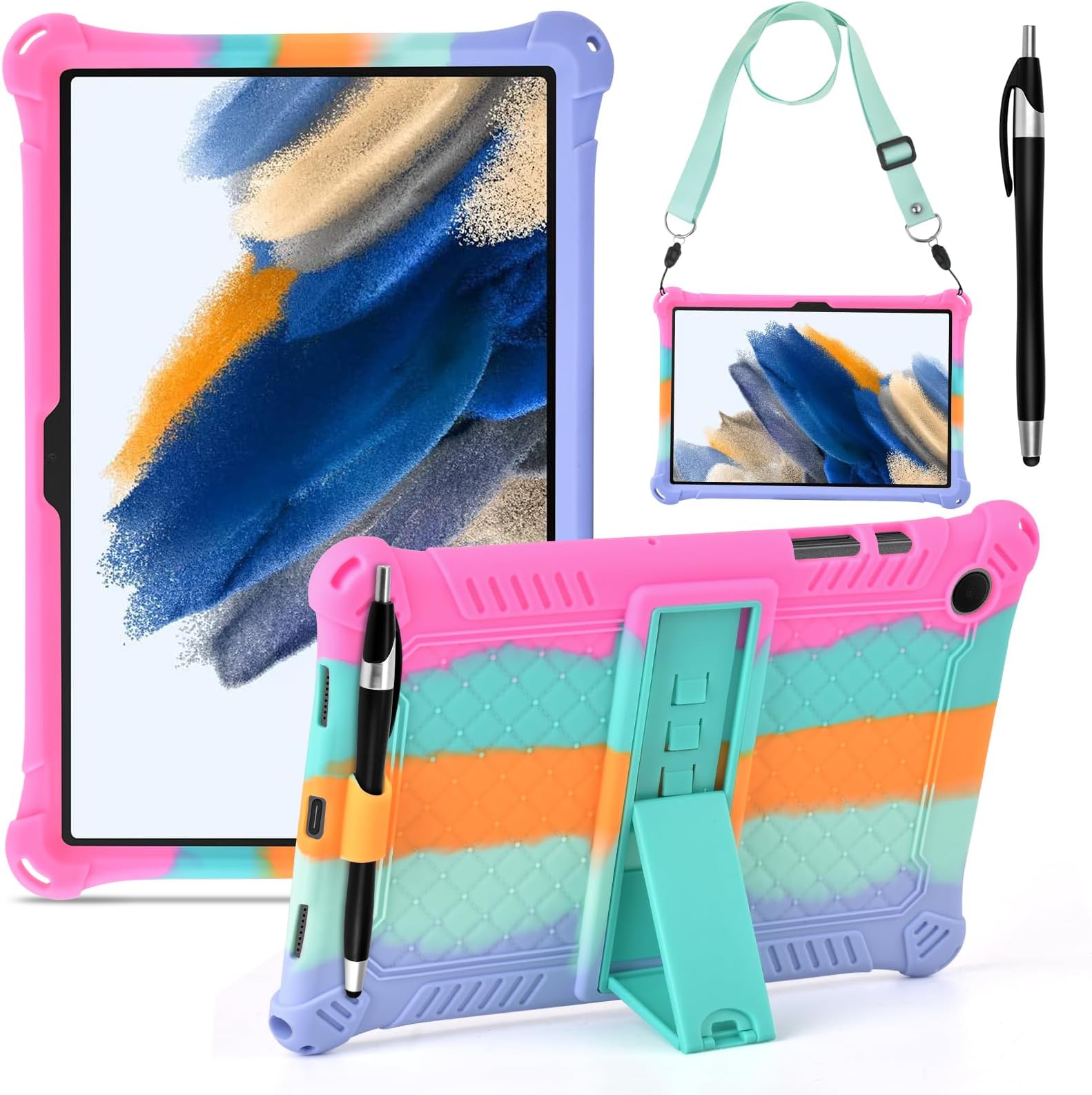 Amazon.com: DETUOSI for Galaxy Tab A8 10.5 Case, Soft Silicone ...