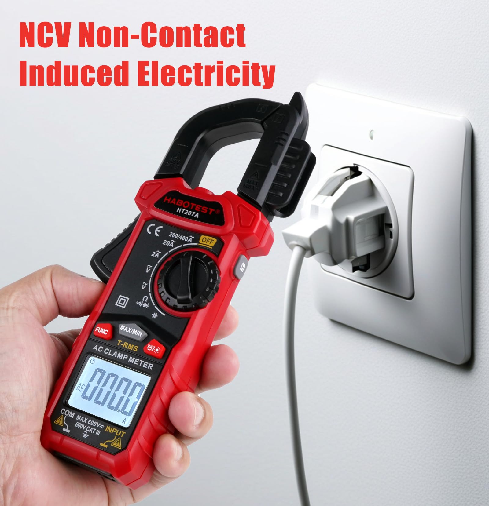 Snapklik.com : Digital Clamp Multimeter Automatic Range 400 Amperes AC ...