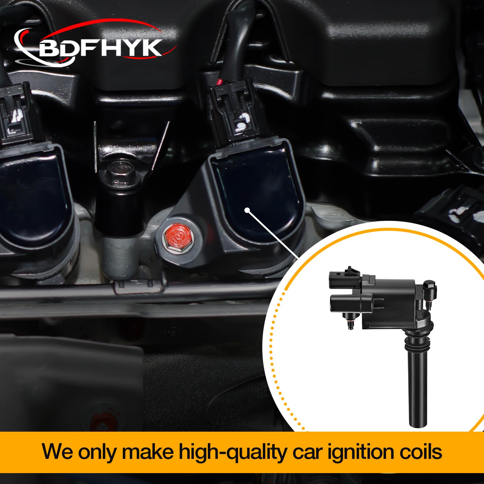 BDFHYK Ignition Coils Pack Compatible with Dodge Ram 1500 2500 3500 ...