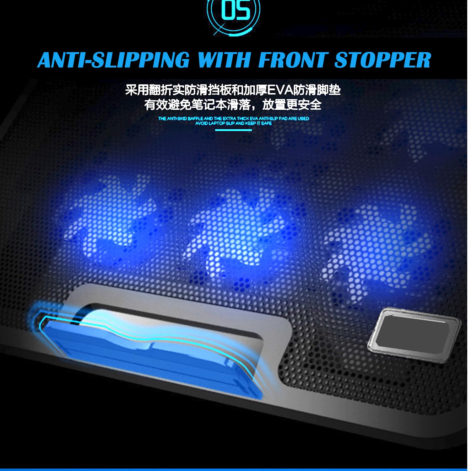 Snapklik.com : Aluminum Panel Laptop Cooling Pad, Gaming 6Fans 16inch ...