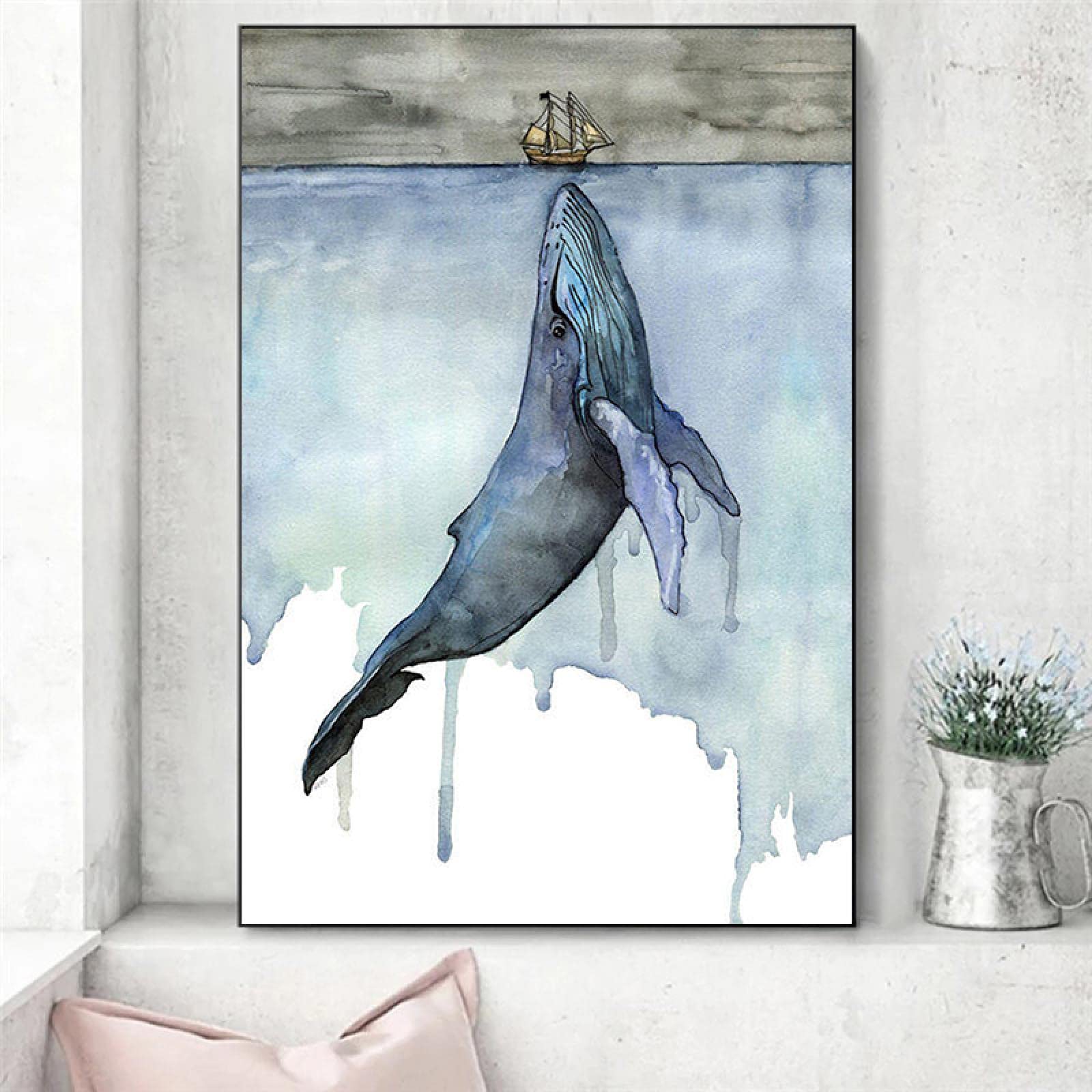 Whale Painting Abstract