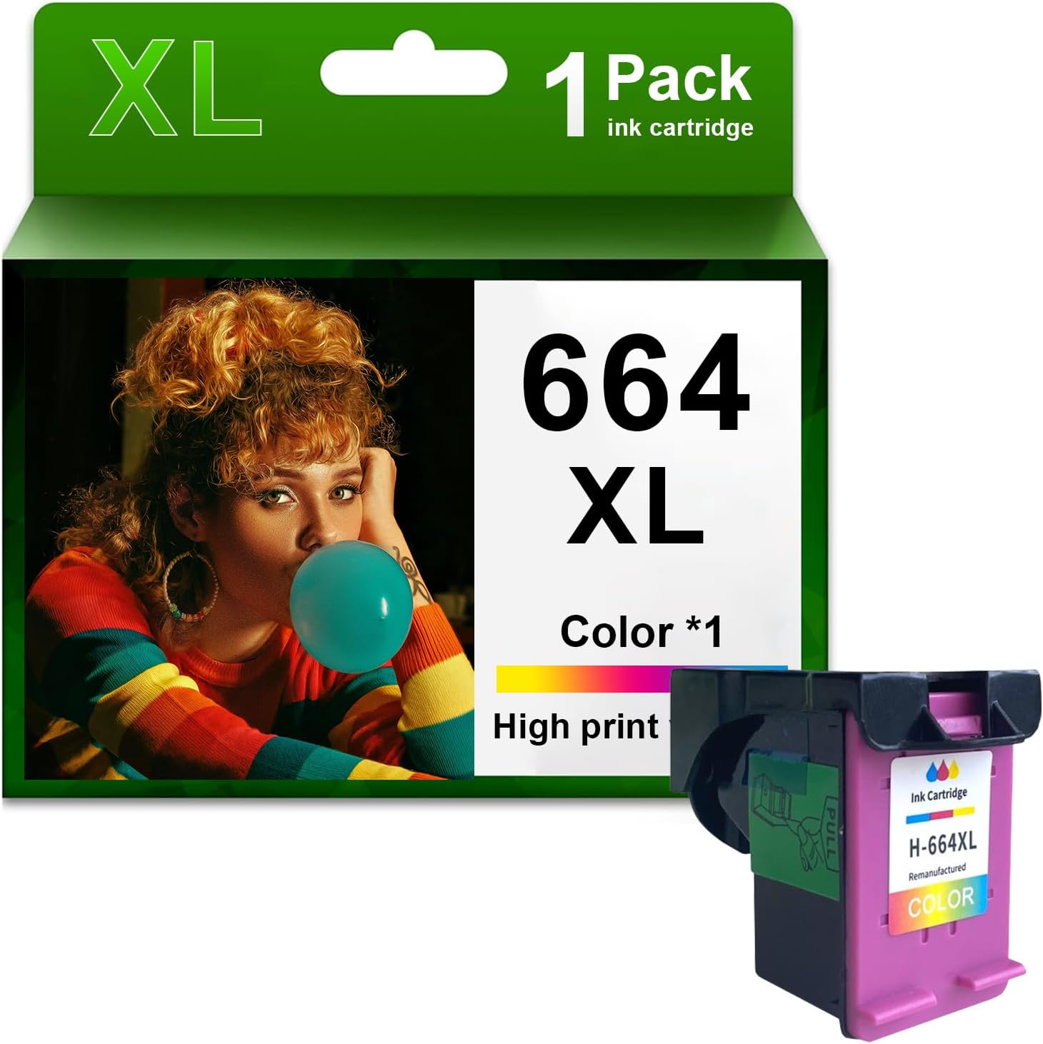 664XL Ink Cartridges Compatible for HP 664 Replacement Works for HP Deskjet Inkadvantage 1115 ...
