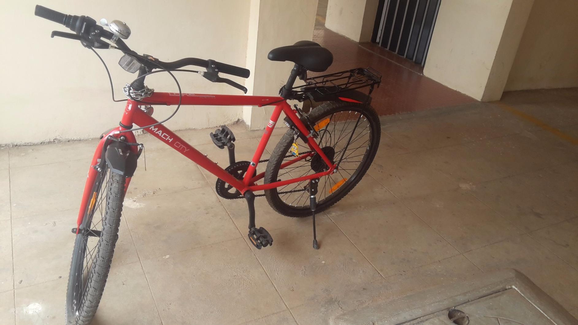 Mach City Ibike 7 Speed 26 (Matt Black) : Amazon.in: Sports, Fitness ...