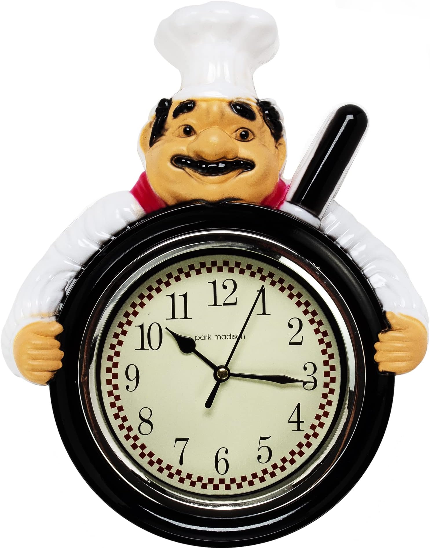 Amazon.com: KiaoTime 13.5 inch Vintage Wall Clock Italian Cooking Chef ...