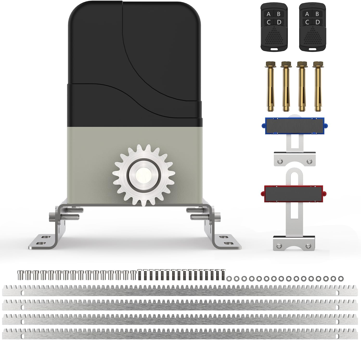 Amazon.com: Blütezeit 700lb Automatic Sliding Gate Opener with 2 Remote ...