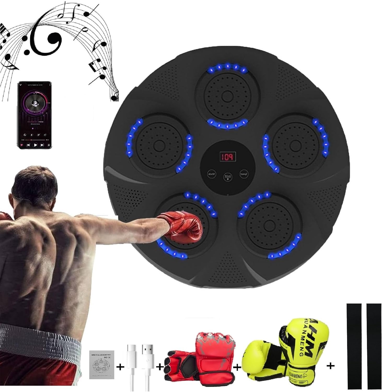 Asokeyer Boxing Light Up Board Strong Croft,Electronic Punching Machine ...