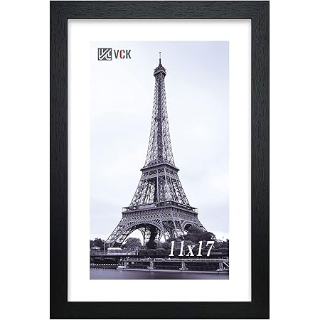 Amazon.com: 11x17 Black Gallery Picture Frame - Wide Molding - Includes ...