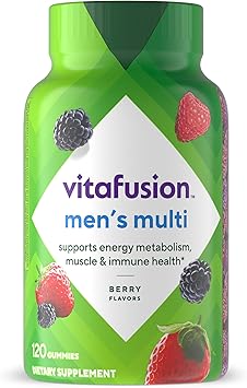 Amazon.com: Vitafusion Adult Gummy Vitamins for Men, Berry Flavored ...