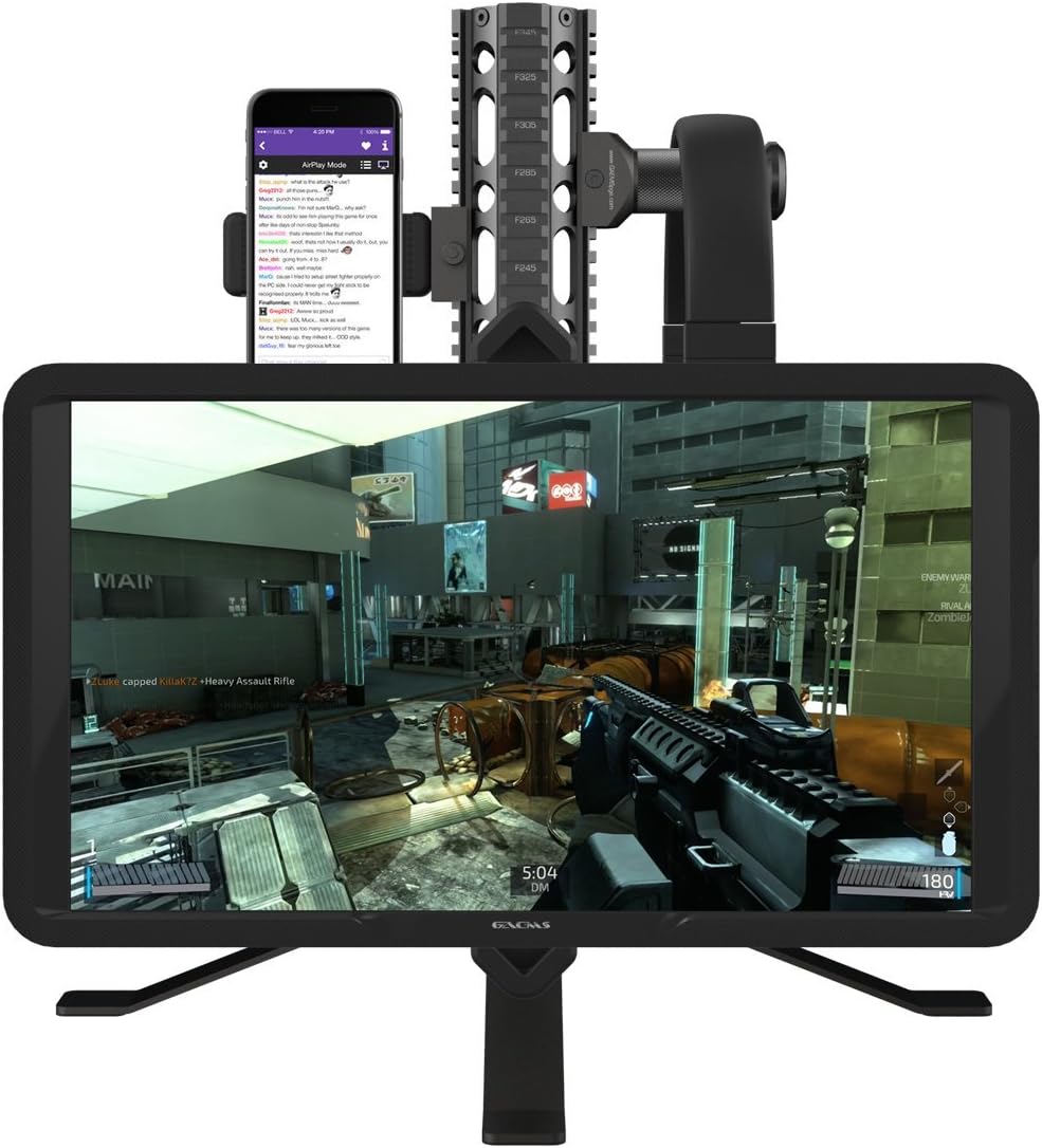 GAEMS Rail System Weighted Monitor Stand : Amazon.co.uk: PC & Video Games