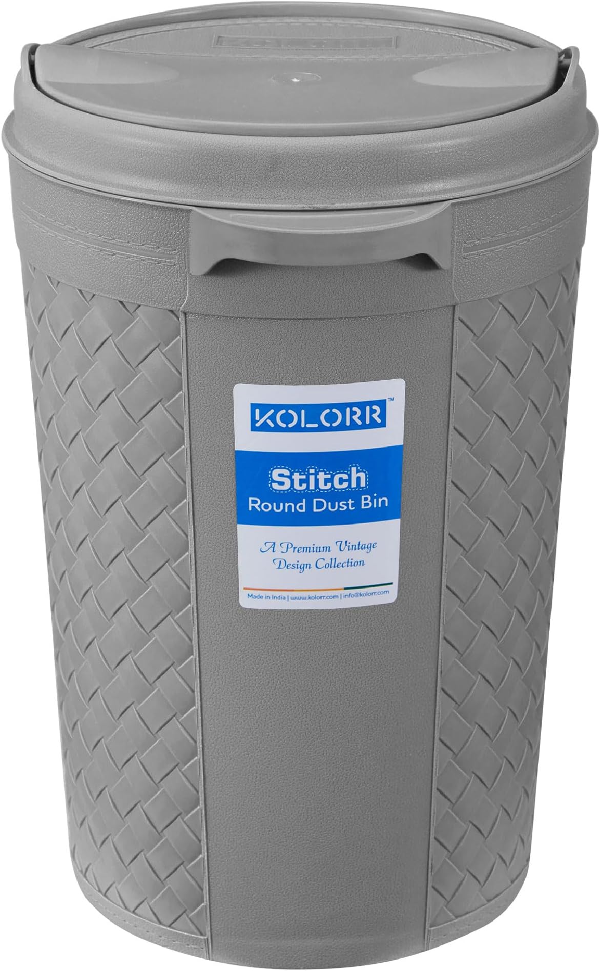 RATAN PLASTICWARE Tidy Bin with Swing Lid 15 Litres Plastic Dustbin ...