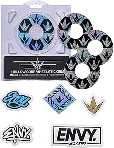 Amazon.com: Envy Scooters 110mm Wheel Stickers - Hex : Toys & Games