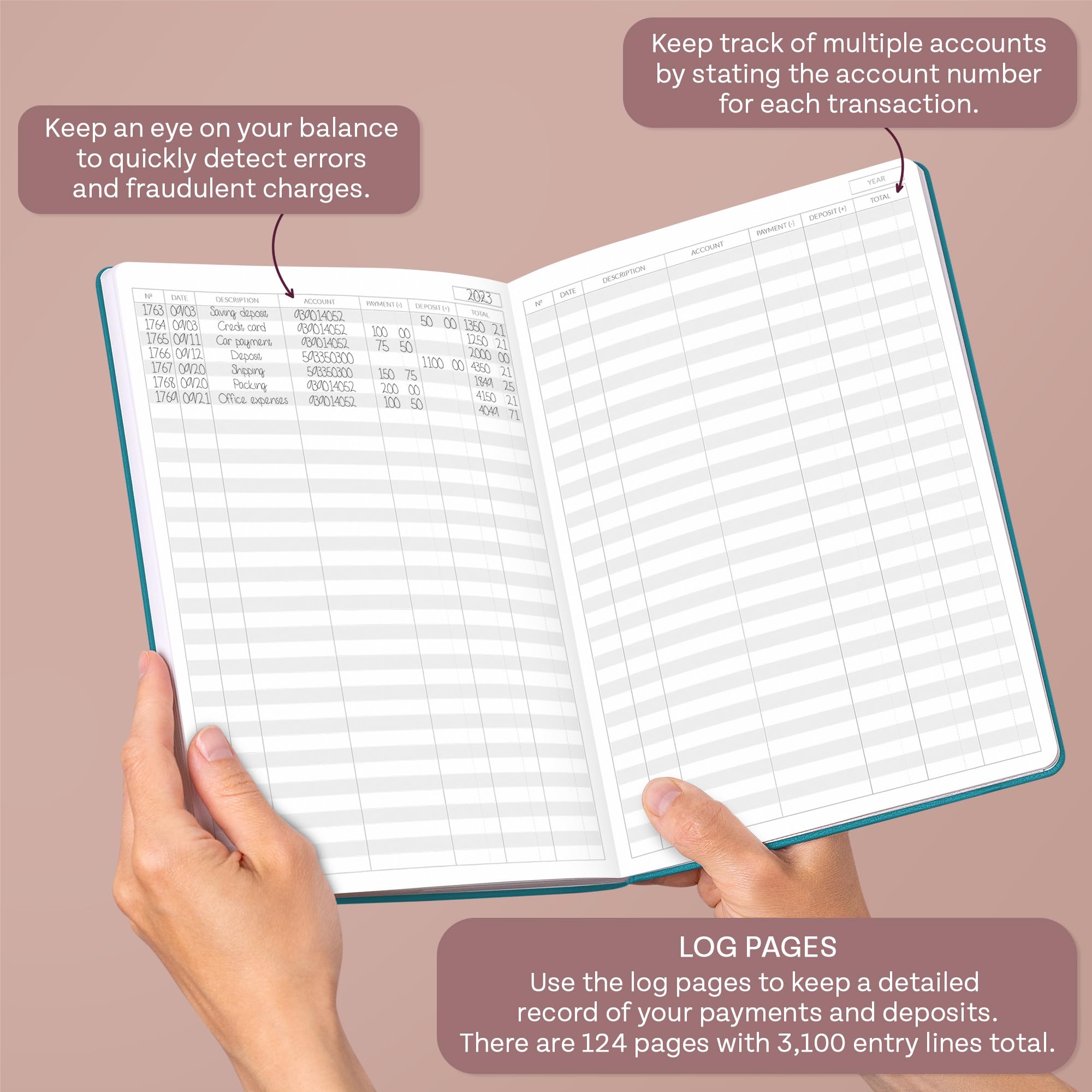 Snapklik.com : Skyline Accounting Ledger Book Columnar Log Journal For ...