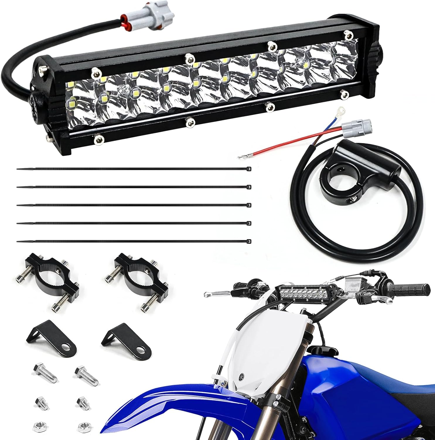 Amazon.com: Dirt Bike Light Bar, Plug-Play Motorcycle LED Lights Bar ...