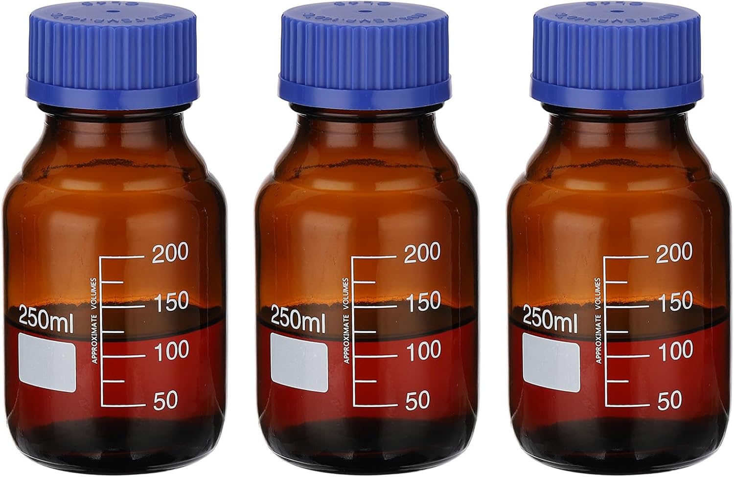 Amazon.com: PATIKIL 3 Pack Reagent Media Storage Bottles, 250ml ...