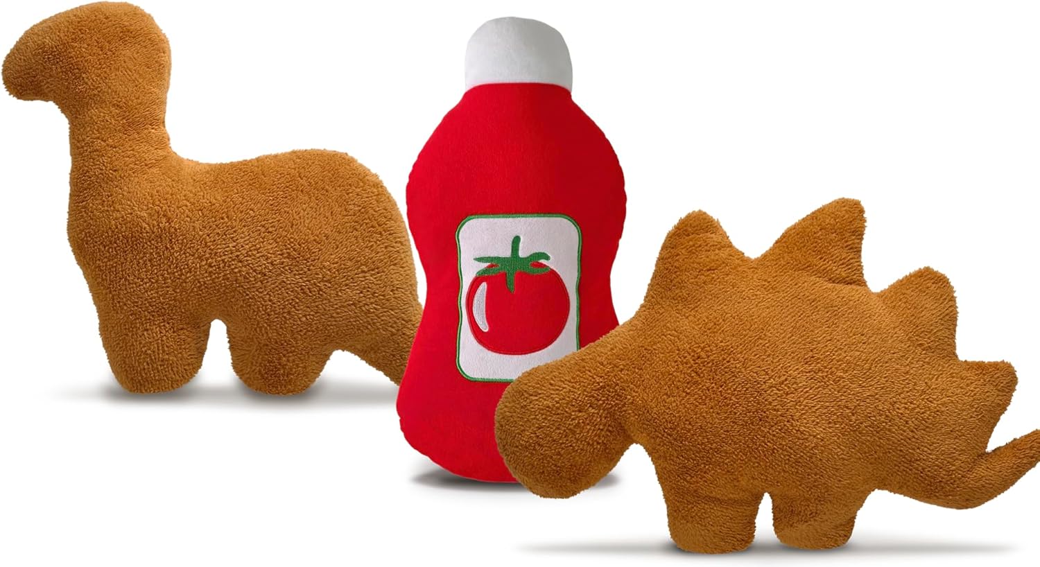 Amazon.com: Dino Nugget Pillow Plush Trio Large - Soft Squishy ...