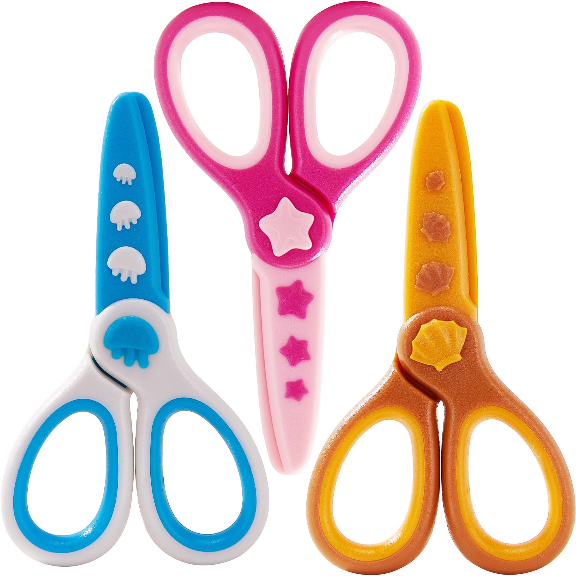 Amazon.com: Baker Ross Ltd Maped Kidicut Safety Scissors, Kids, 4.75 ...