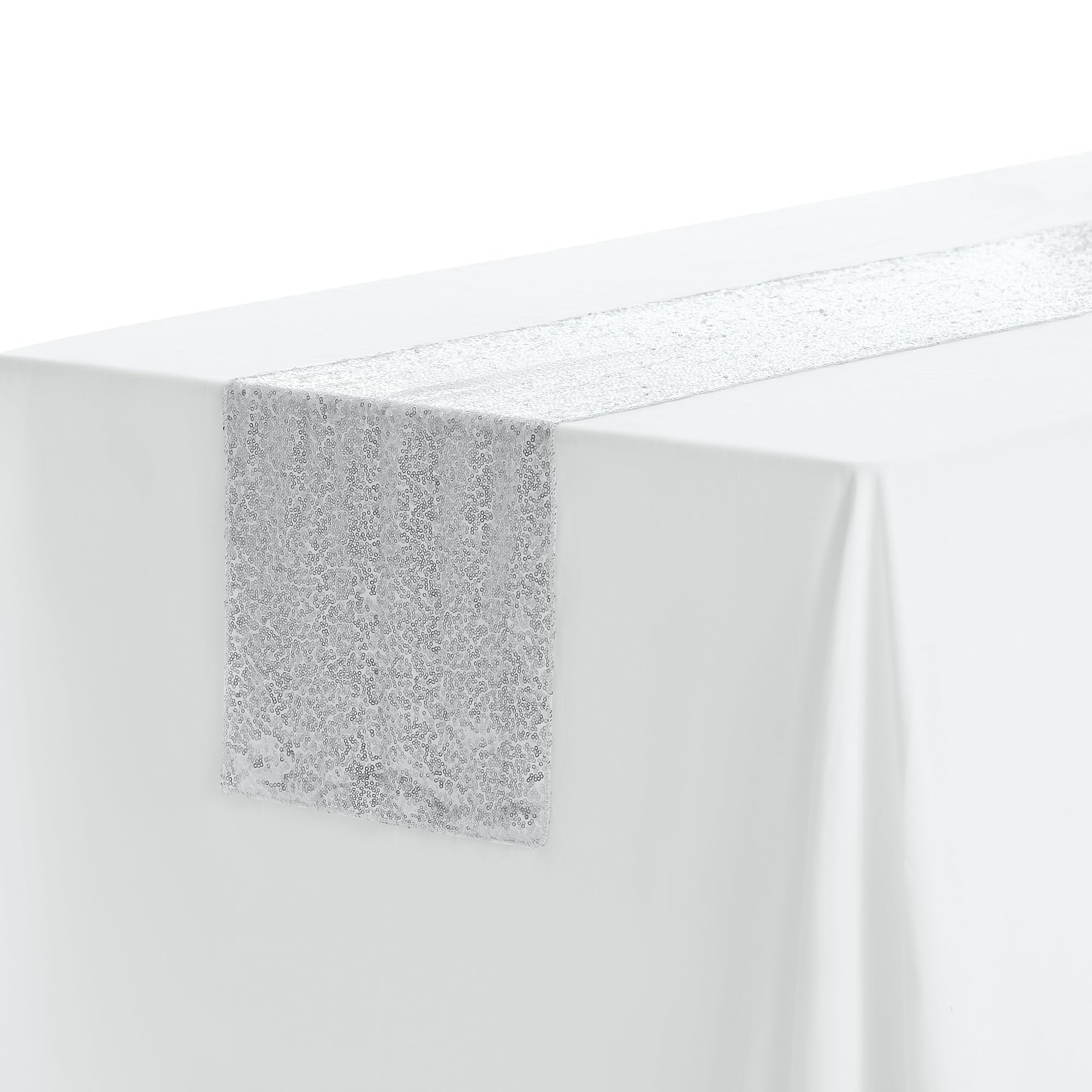 Amazon.com: uxcell 1 Pack Table Runners, Glitter Sequin Fabric Runner ...