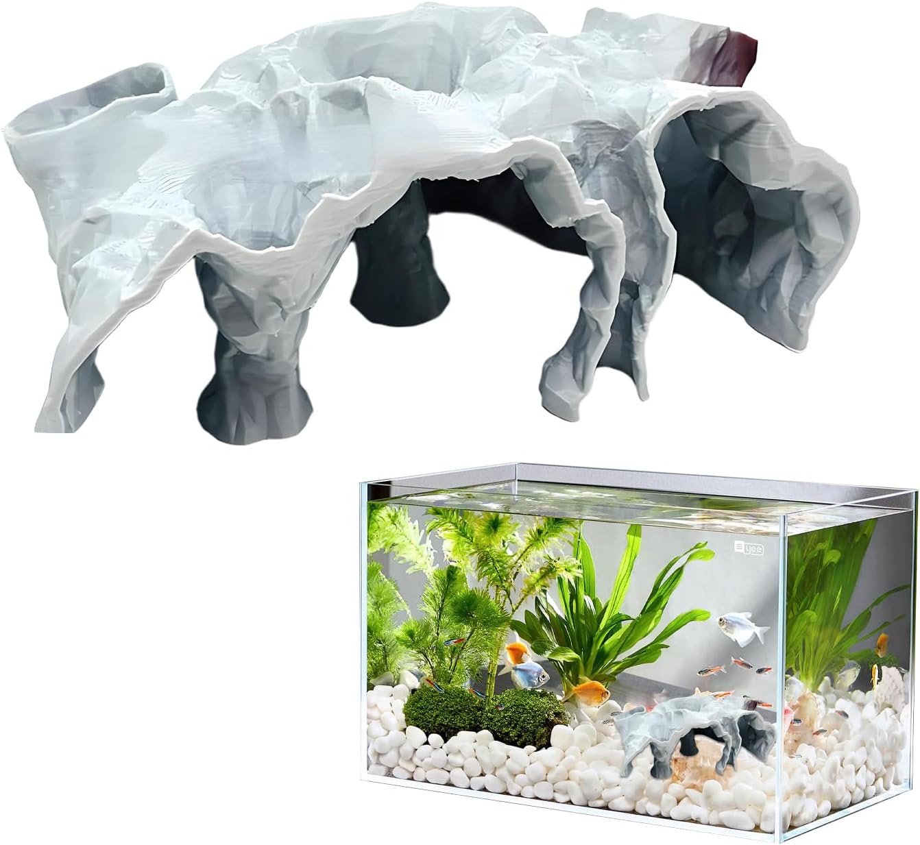 Amazon.com : Fish Tank Tunnel - Shrimp Cave Aquarium Tunnel, Shrimp ...