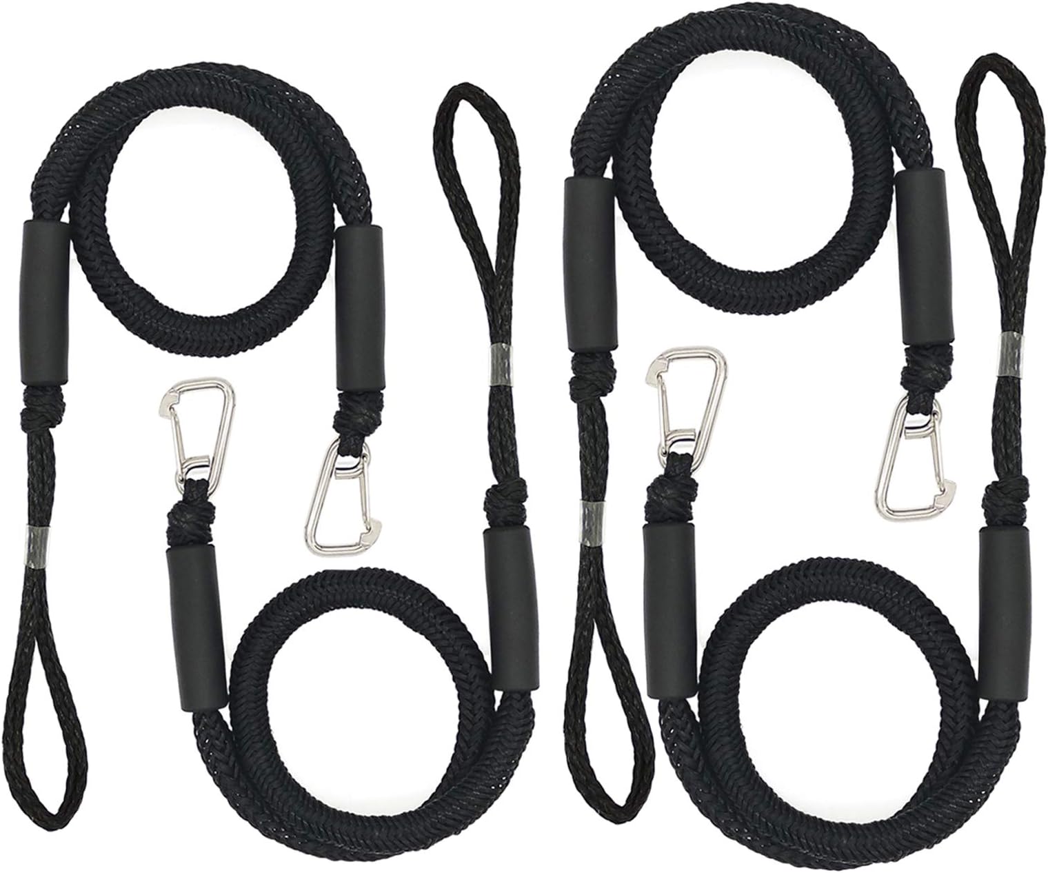 Amazon.com: 2 Pack Boat Dock Line, Bungee Dock Lines Shock Absorption ...
