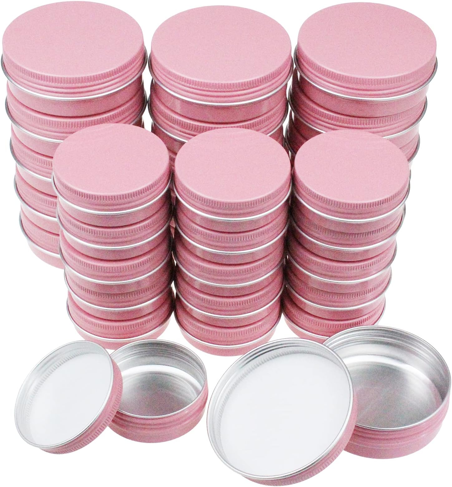 Amazon.com: LIYAR 1oz. Metal Tin 30g Sample Lip Balm Tins Aluminum Tin ...