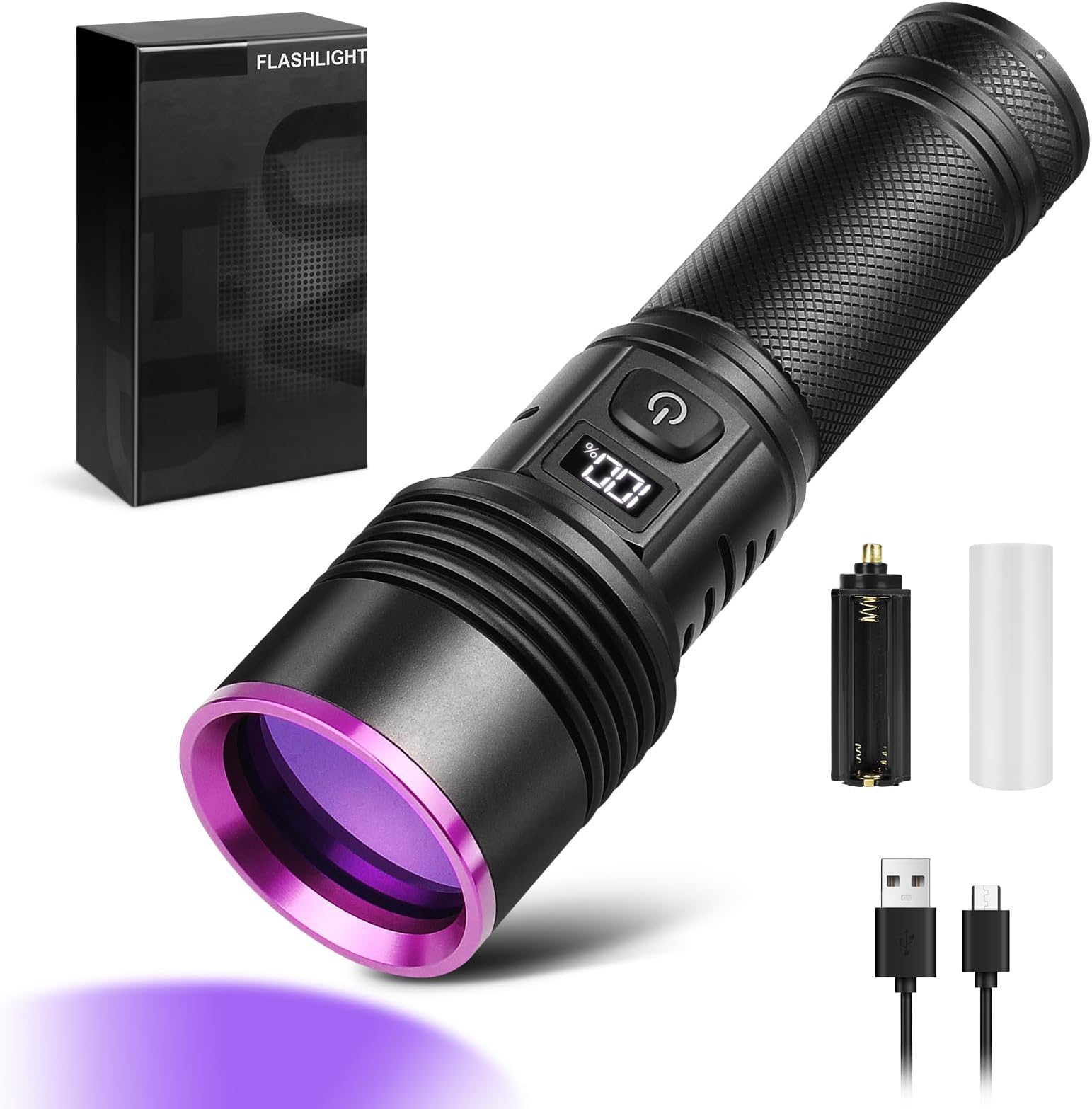 LE UV Torch, 9 LED 395nm Mini UV Light Portable Ultraviolet LED ...