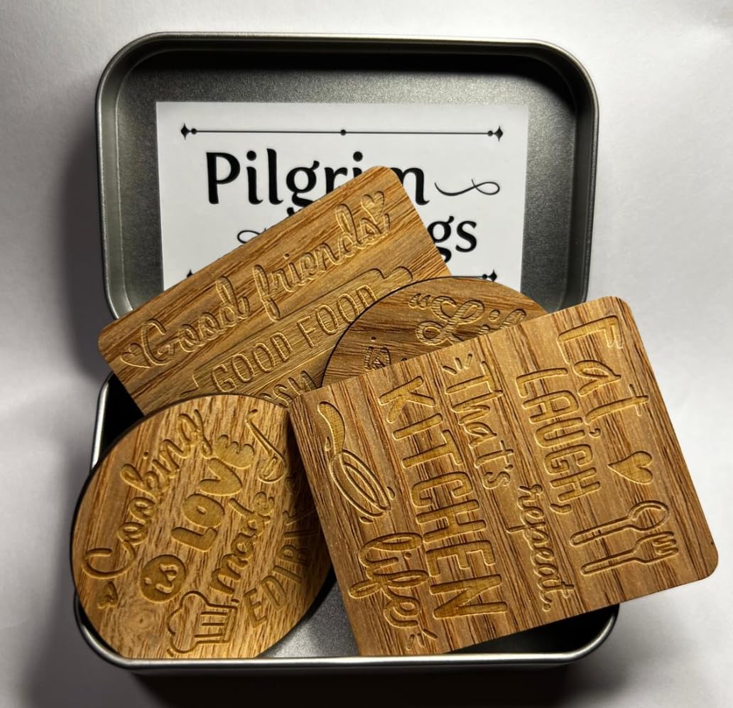 Amazon.com: Wooden Magnets for Refrigerator and Kitchen Decor ...