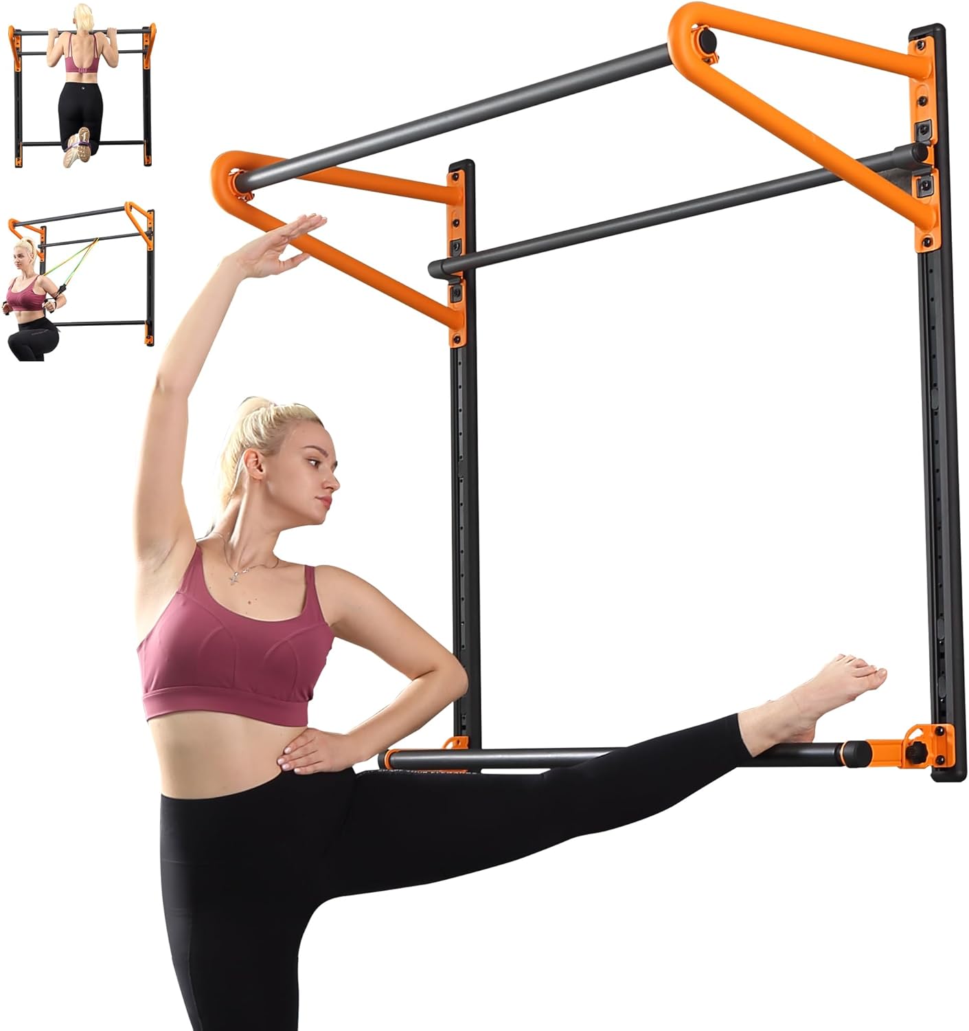 Amazon.com : Vimexciter Pull Up Bar, Wall Mounted Fitness Rack with ...