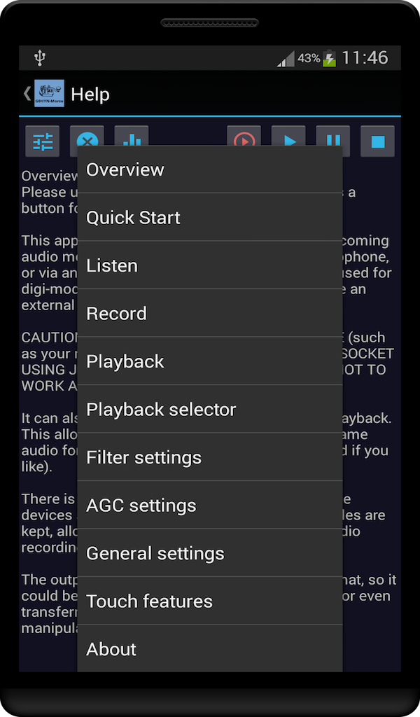 Morse Code Reader and Recorder - G0HYN RX Morse - App on Amazon Appstore