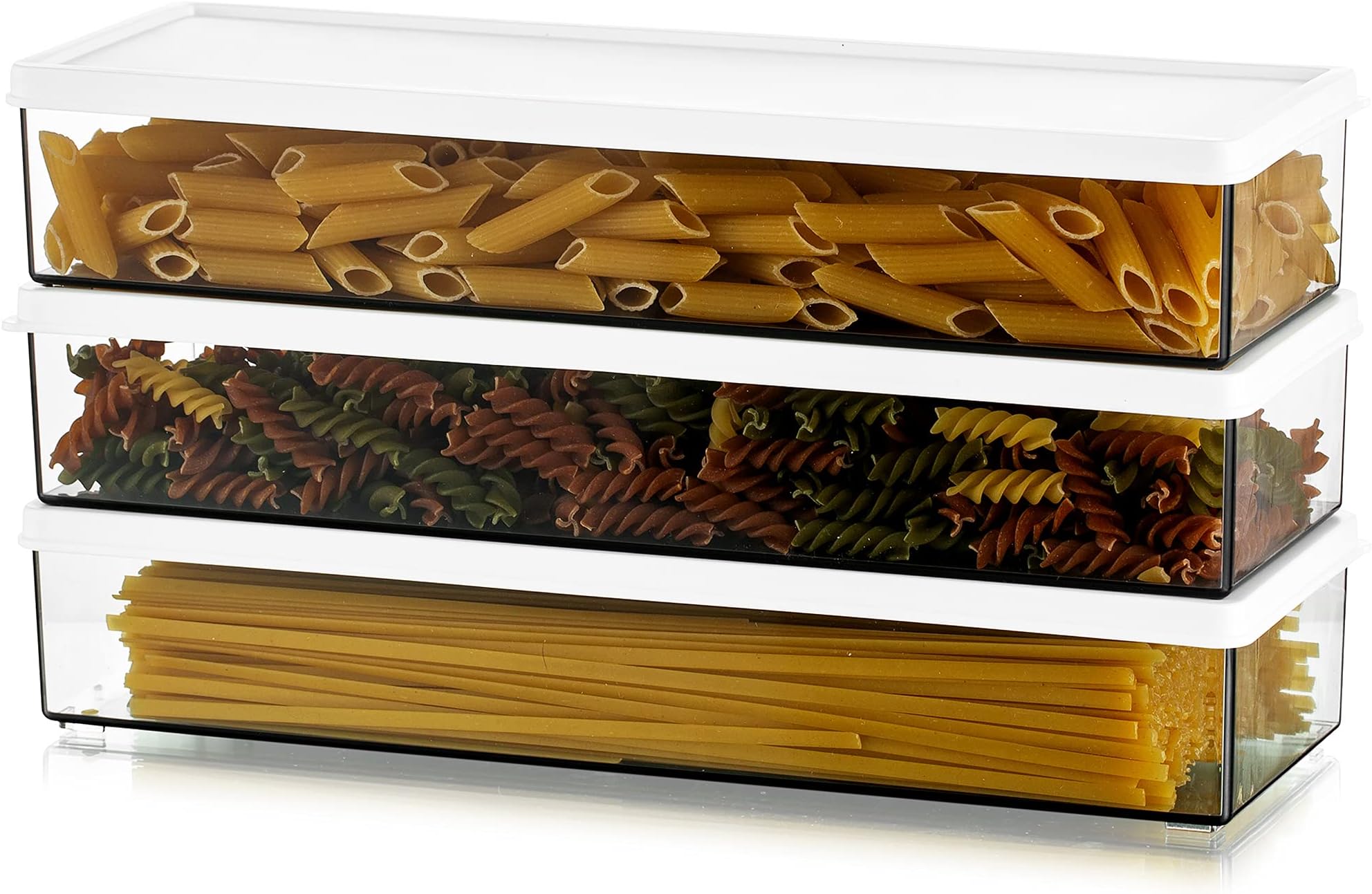 Amazon.com: 2Pcs Pasta Storage Container Kitchen Spaghetti Food Storage ...