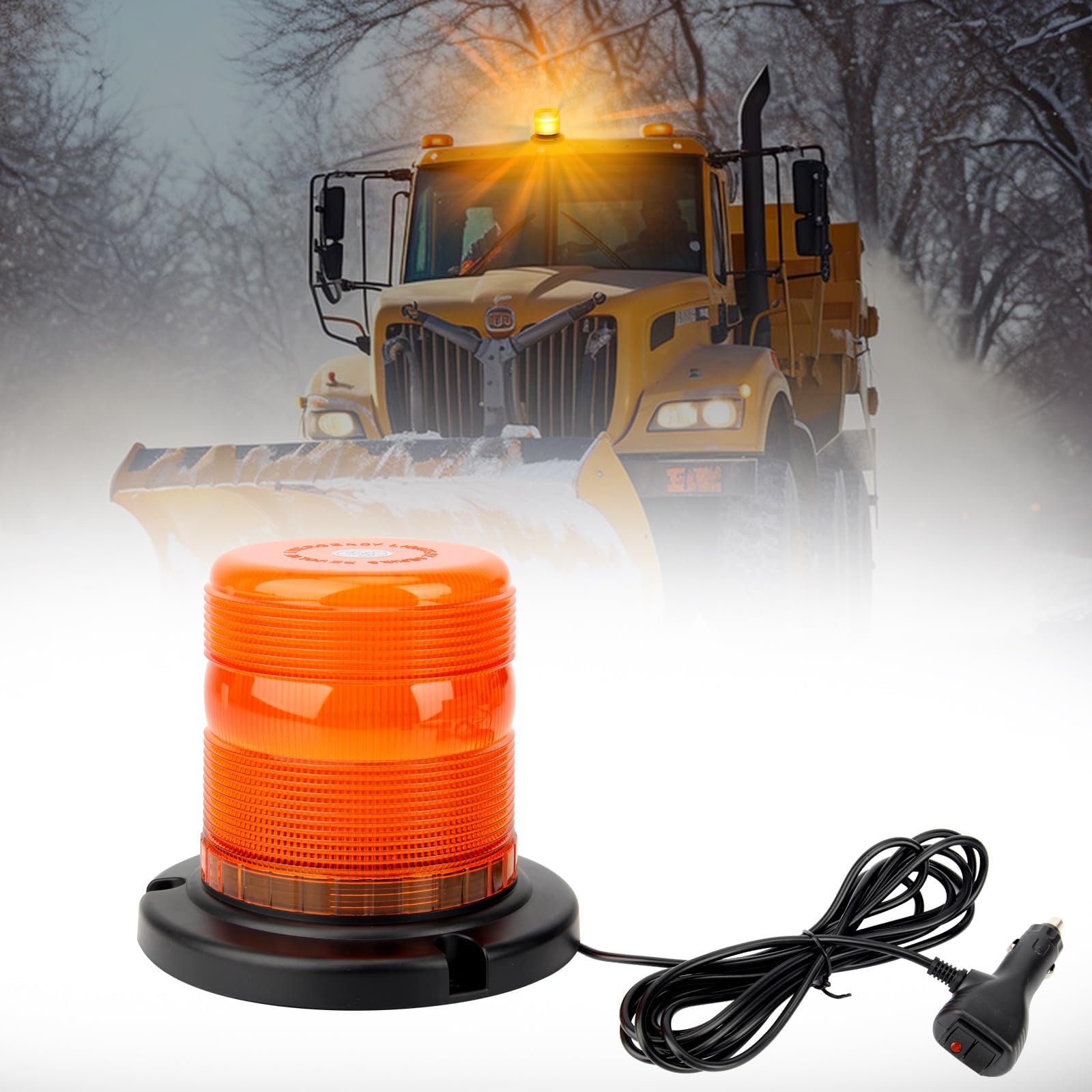 Amazon.com: OPL5 Amber White LED Rooftop Strobe Beacon Lights 16 Inch ...