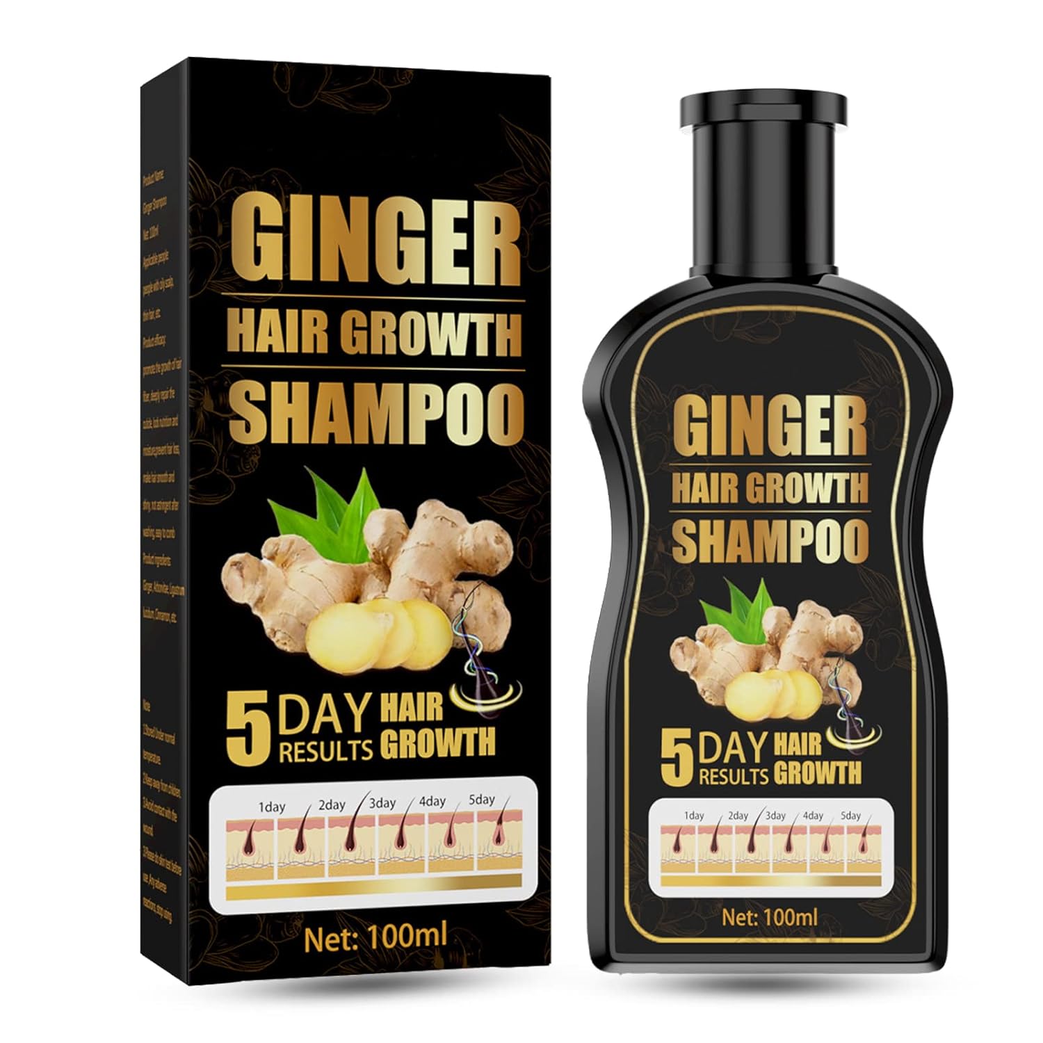 Amazon.com : Hair Growth Shampoo, Hair Thickening Shampoo, Ginger Hair ...