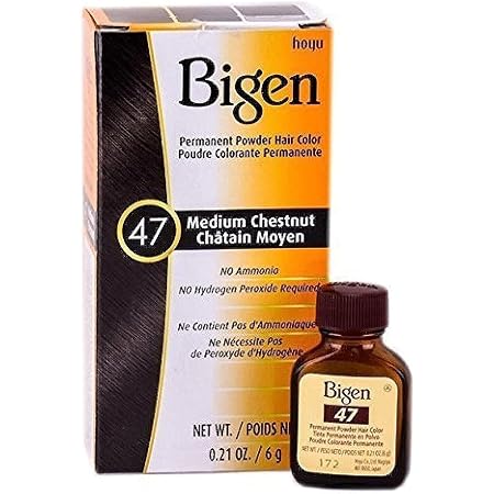 Amazon.com : Bigen Permanent Powder Hair Color 57 Dark Brown 1 ea (Pack ...