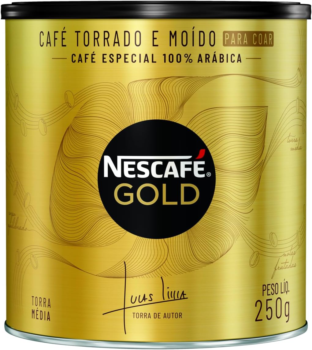 Café Torrado e Moído Nescafé Gold Lata 250g | Amazon.com.br