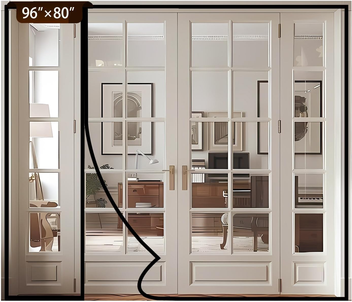 Reversible Side Opening Magnetic Screen Door for Sliding & French Doors ...