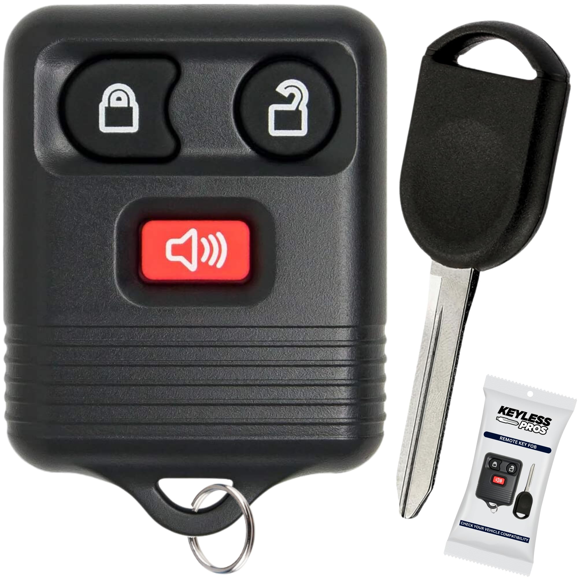 Amazon.com: KeylessPros 3-Button Keyless Entry Remote Key Fob ...