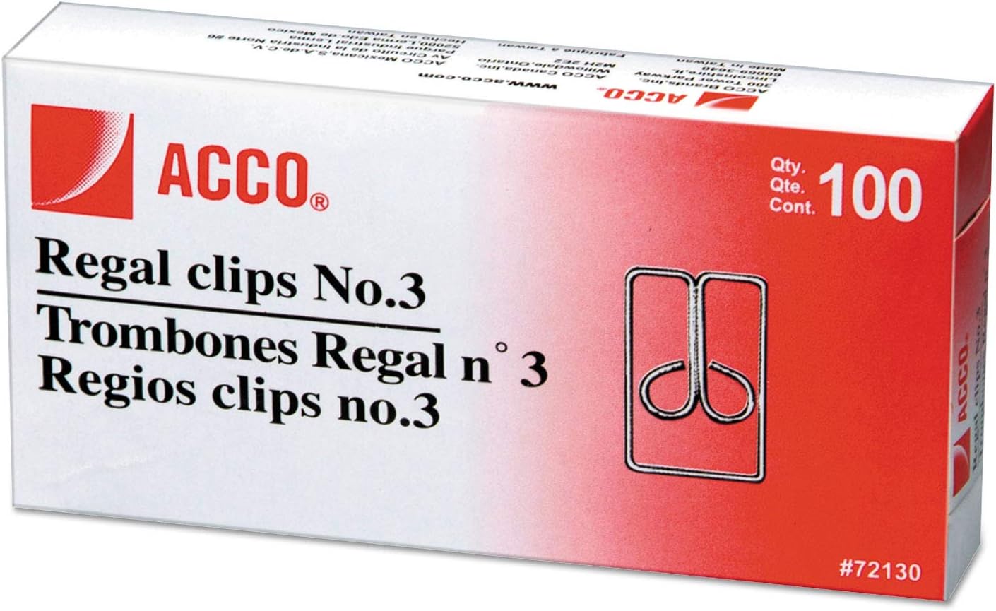 Amazon.com : ACCO Paper Clips, 1 Size, Economy, Non-skid, 100/Box (4 ...