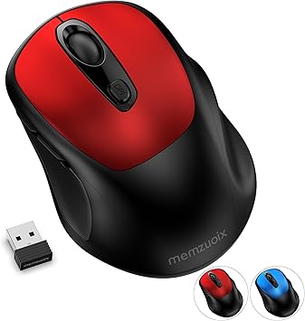 Amazon.com: memzuoix Wireless Mouse, 2.4GHz Nano Receiver, 3 DPI Levels ...