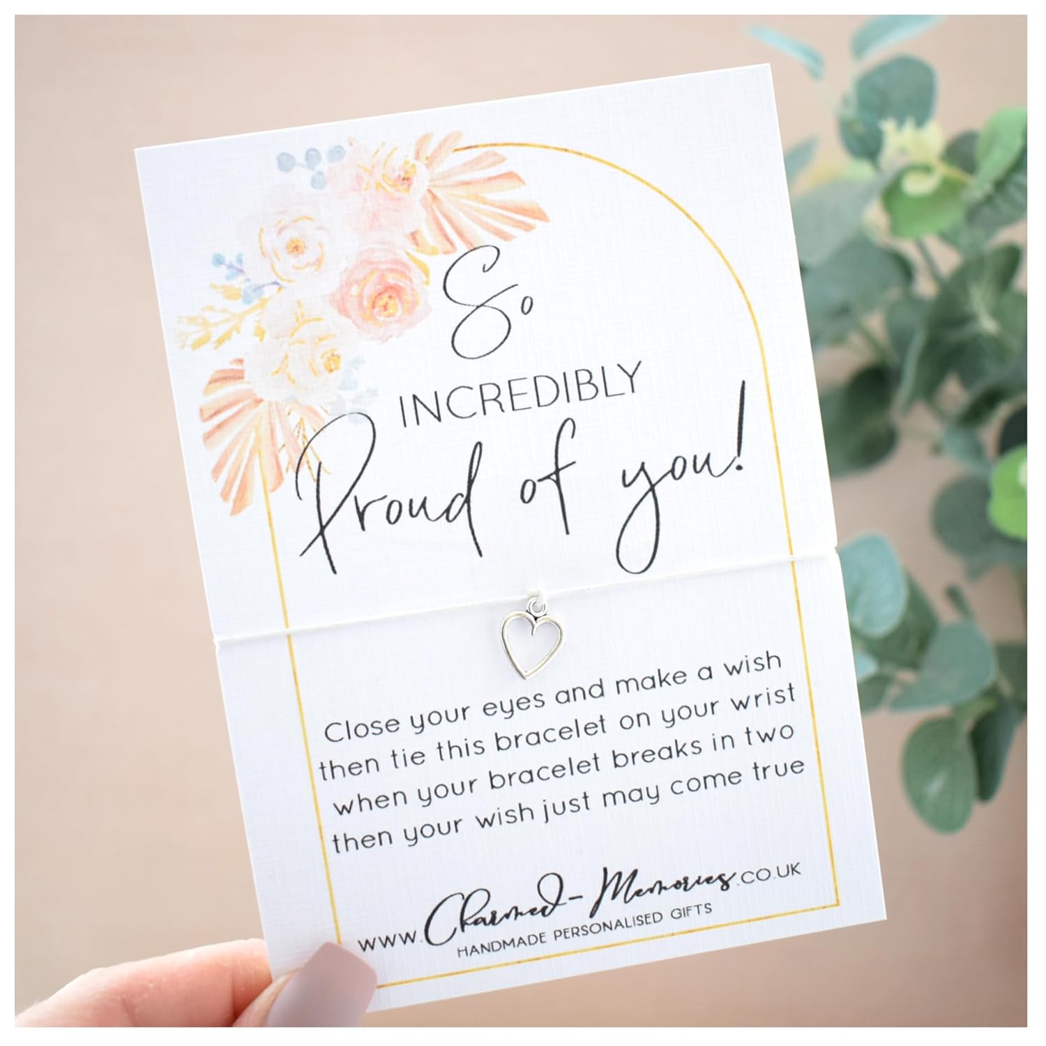 So Incredibly Proud of You! Wish Bracelet | Proud Achievement ...