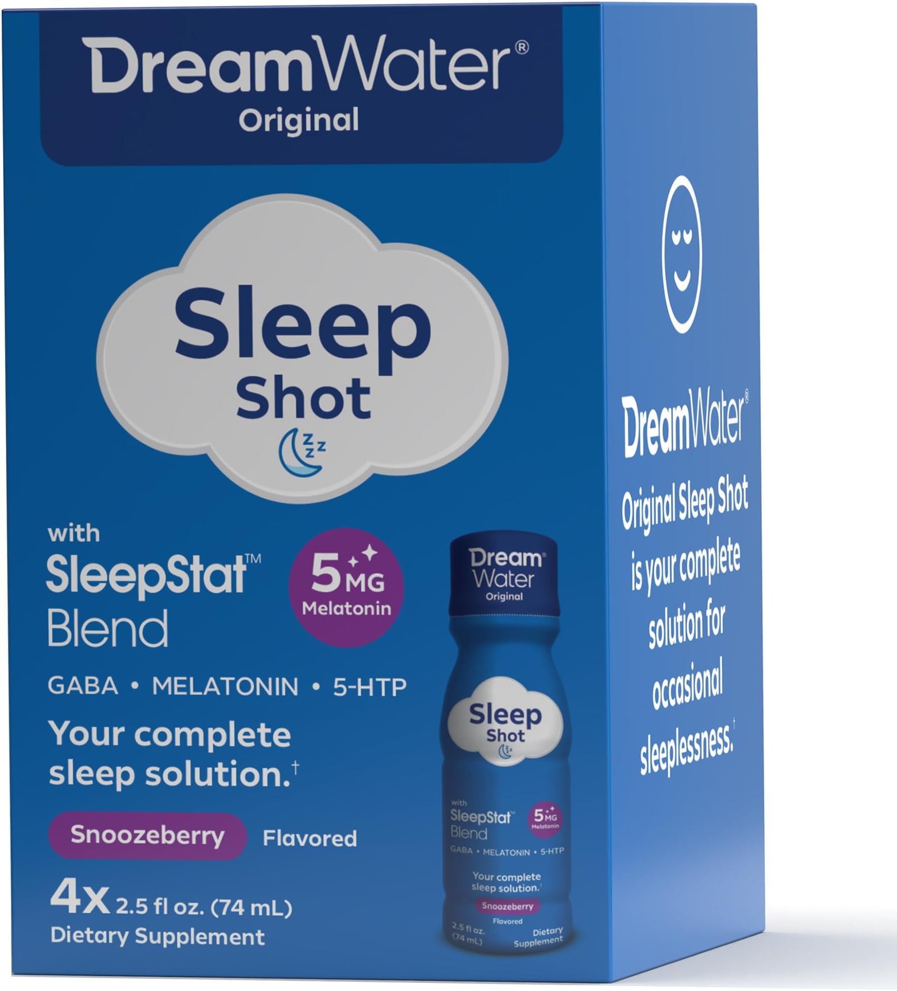 Amazon.com: Dream Water Sleep Aid Supplement Drink; Melatonin 5mg, GABA ...