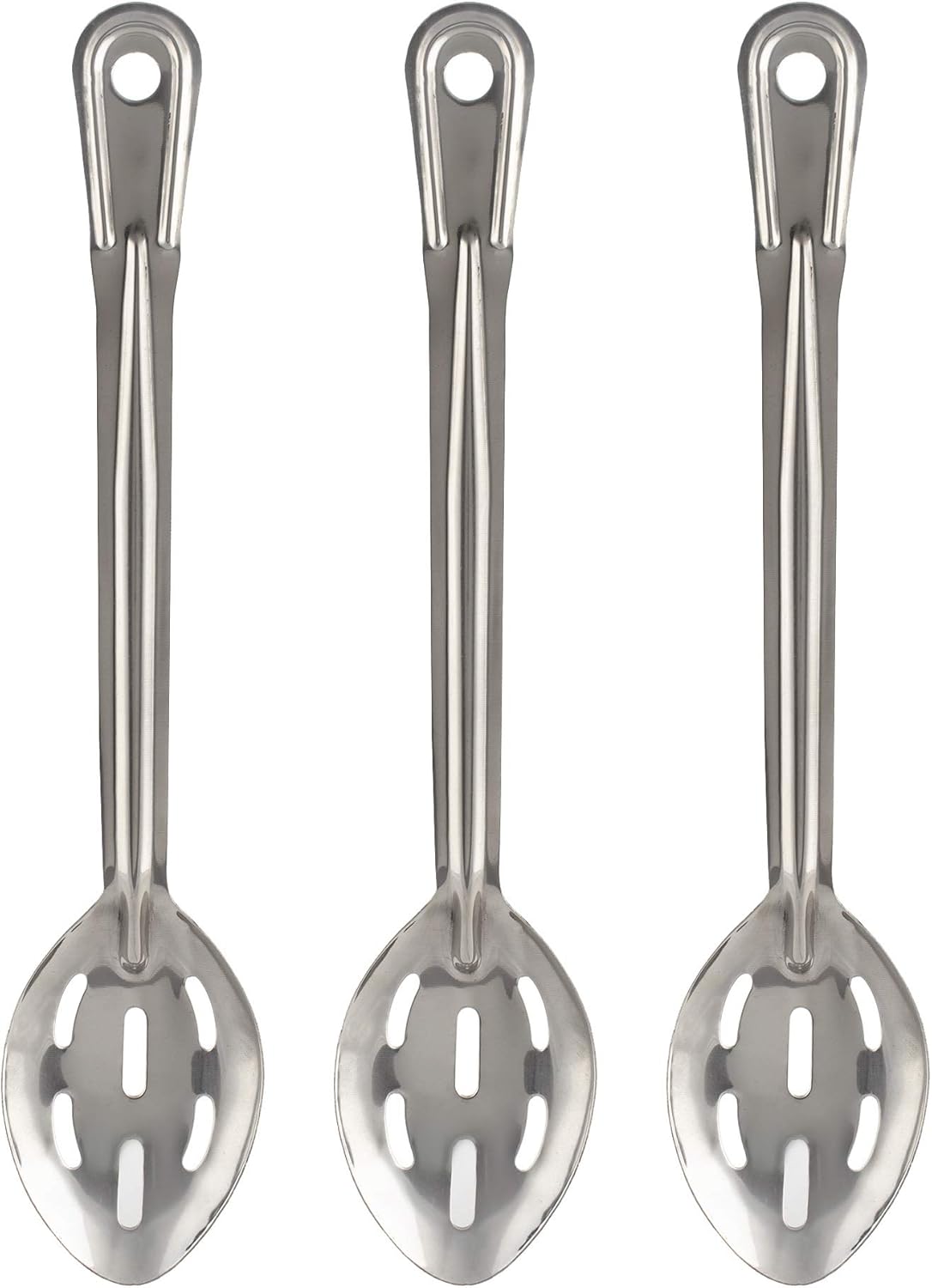Amazon.com: Perforated Stainless Steel Spoon - Serving Slotted Spoons ...
