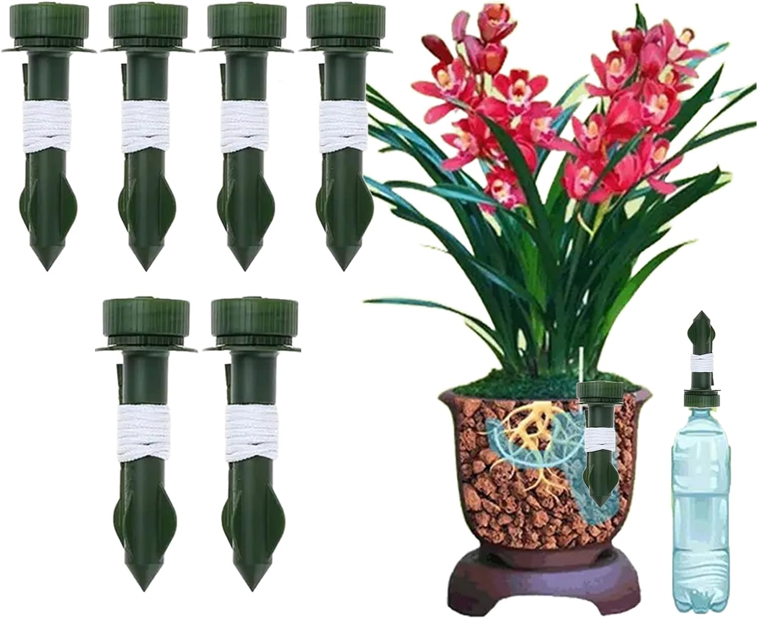 Amazon.co.jp: TOMMYFIELD 自動給水器 自動水やり 植物 鉢 プランター 植物自動給水 6本 : DIY・工具・ガーデン