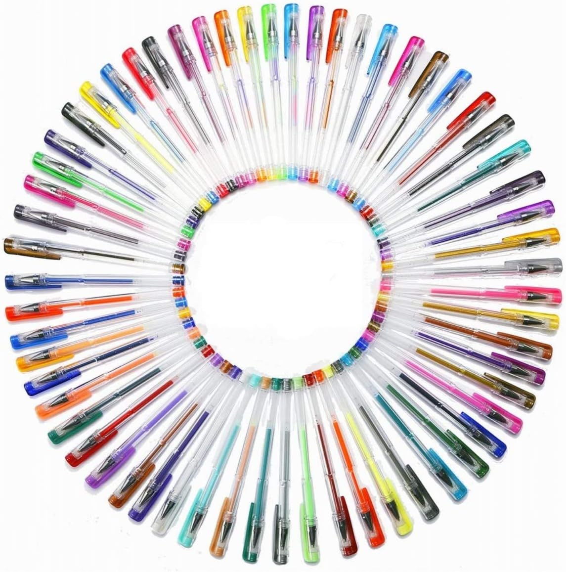 Buy SUNREEK Gel Pens For Adult Coloring Books-60 Colors Gel Pens Set ...