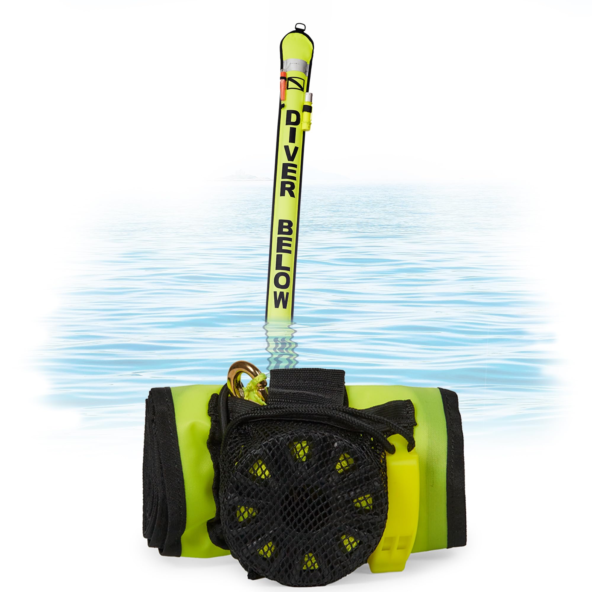 Finger Lights Scuba Diving SMB Surface Marker Buoy & Dive Reel Finger ...