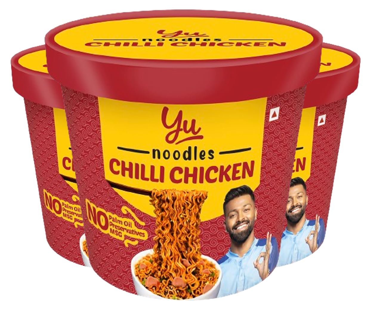 Yu Foodlabs Cup Noodles - Chilli Chicken Spicy Non Veg Ramen Noodles ...
