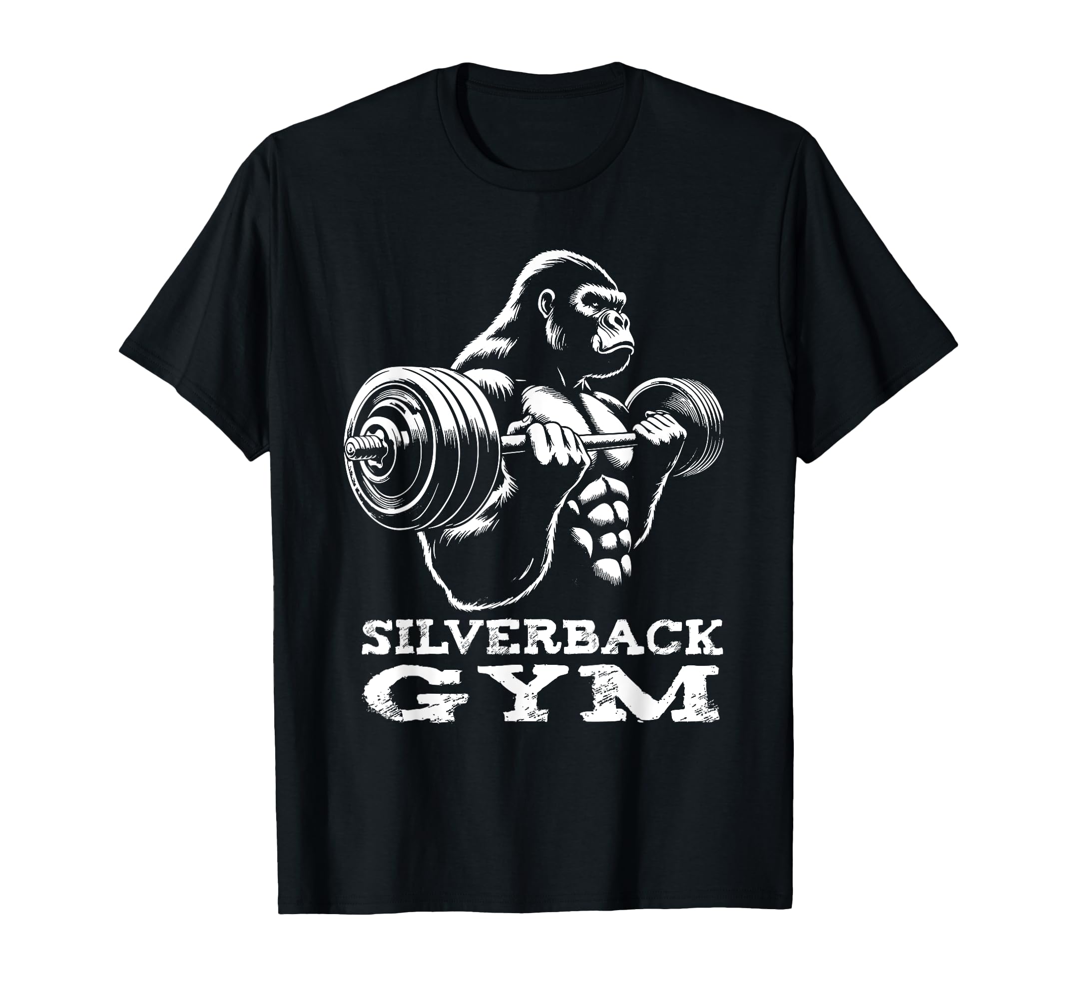 Amazon.com: Silverback Gym Gorilla Weightlifting Workout Fitness T ...