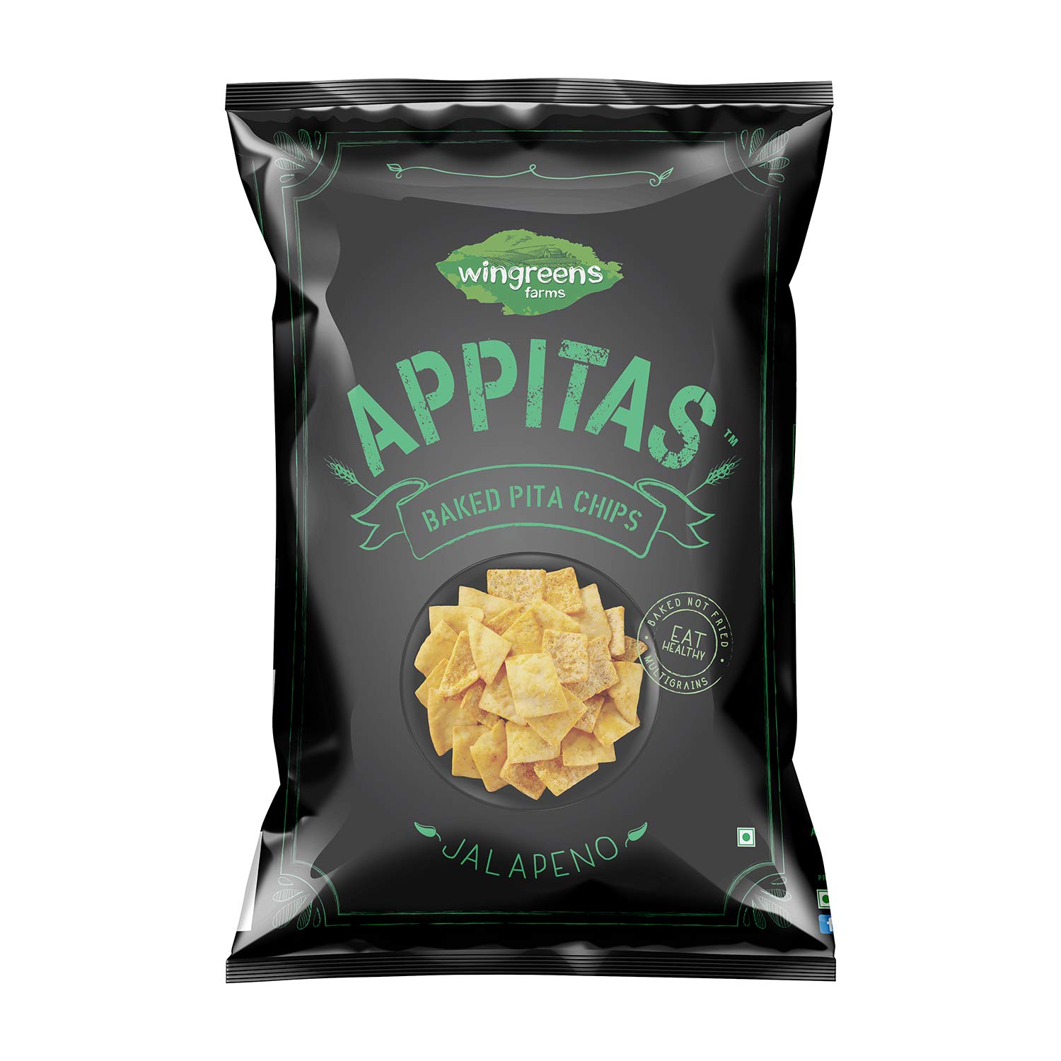 Appitas Pita Chips Jalapeno, 60 g Pack : Amazon.in: Grocery & Gourmet Foods