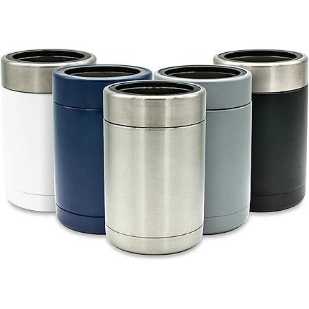 Amazon.com: THERMOS Stainless Steel Beverage Can Insulator for 12 Ounce ...