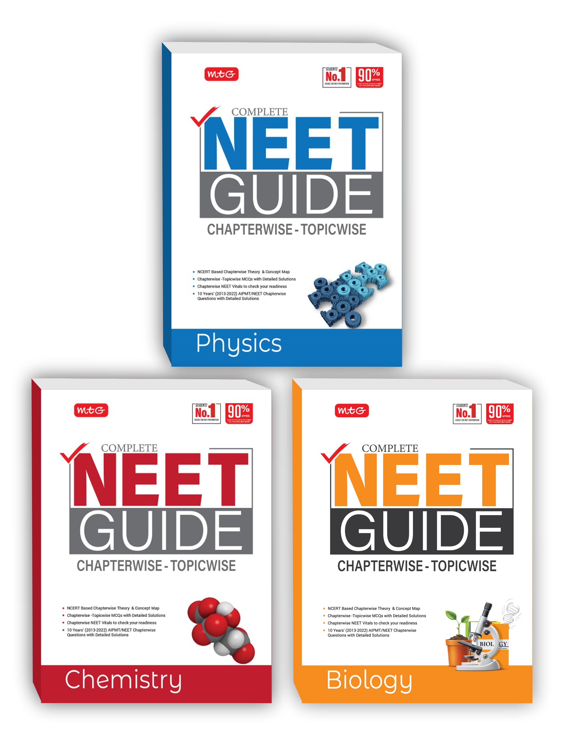 Mtg Neet Guide Combo Physics Chemistry Biology Latest And Revised ...